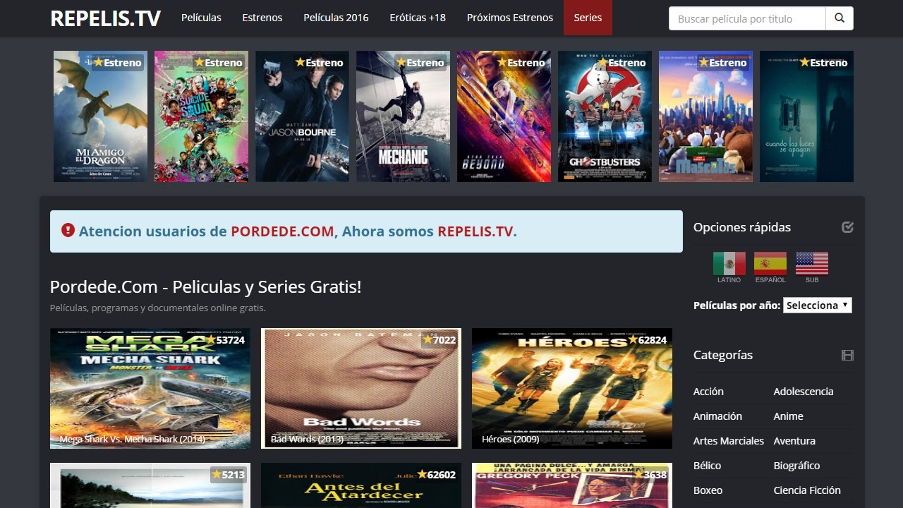Nueve alternativas a Pordede para ver series y películas online
