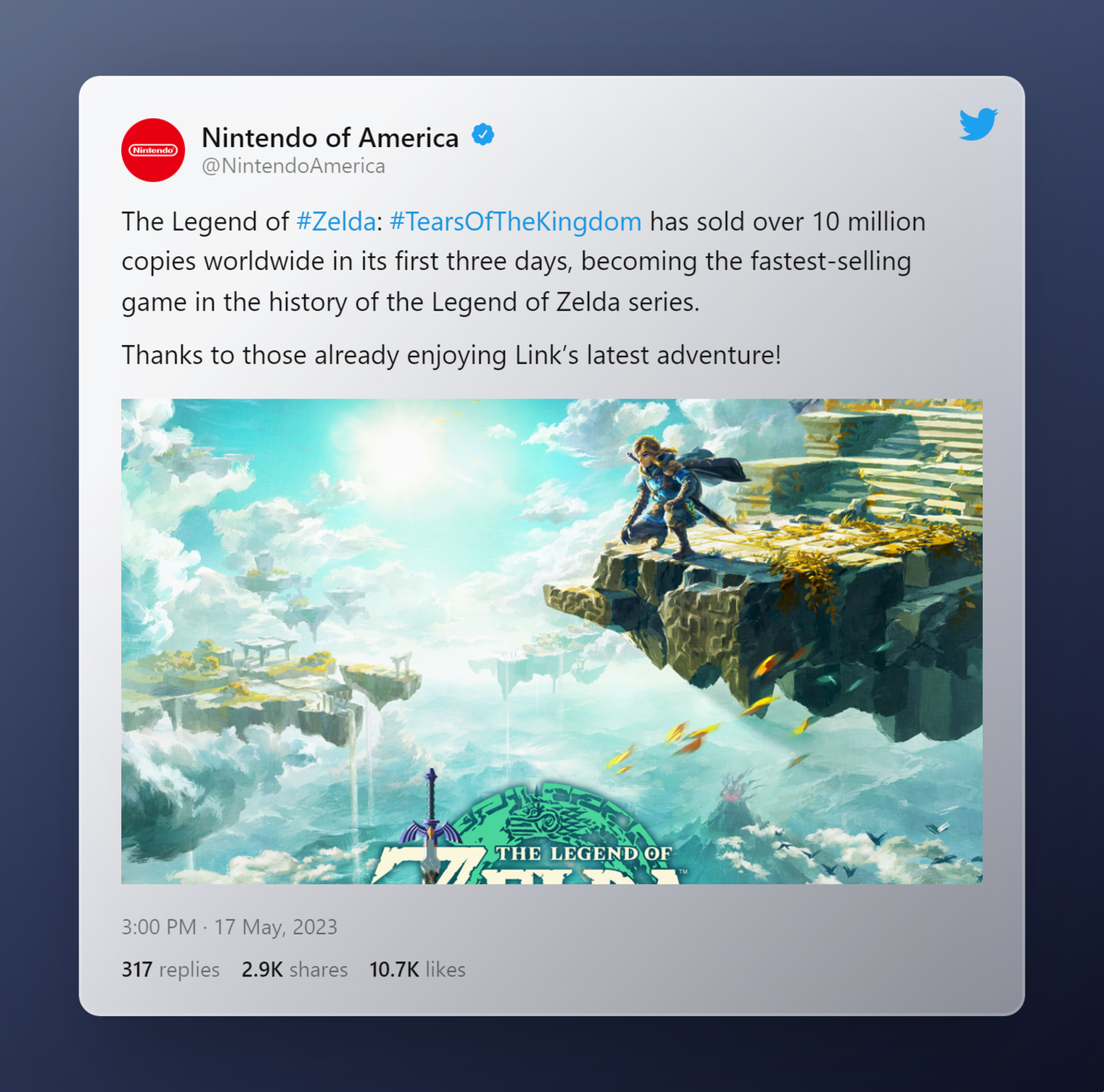 Nintendo desvela las millonarias ventas de Zelda: Tears of the Kingdom, que ha vuelto a hacer ...