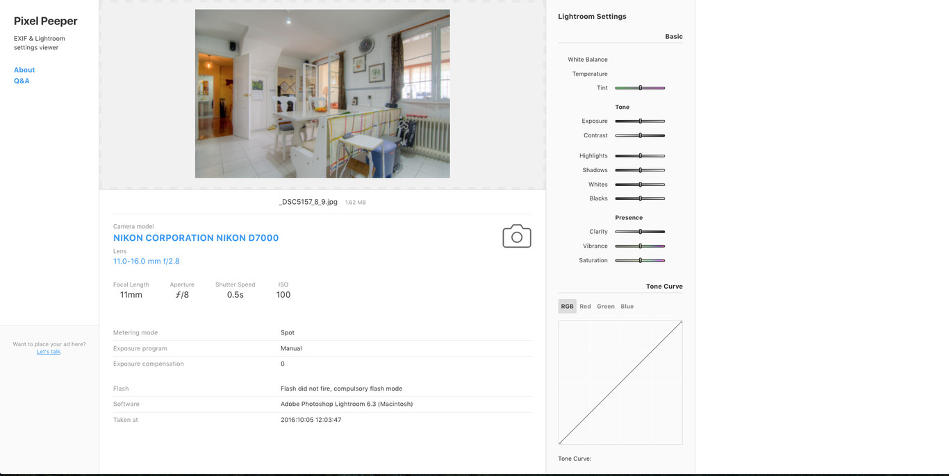 Pixel Peeper, un programa que nos chiva cómo se ha procesado una imagen ...