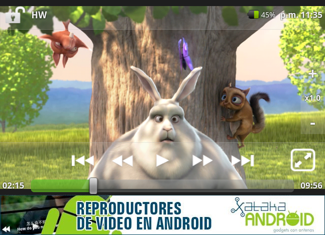 Reproductores de vídeo Android: DicePlayer