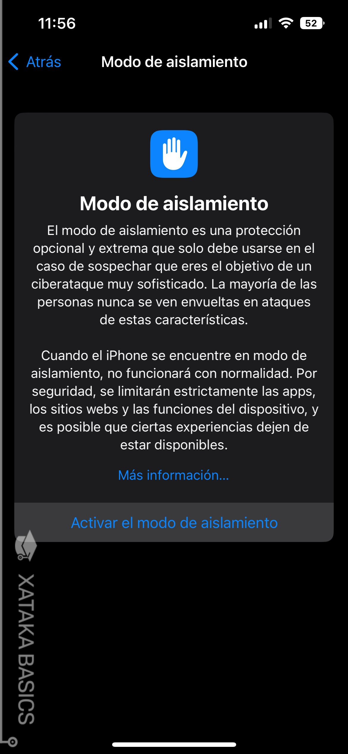 Modo de aislamiento de iOS 16: qué es y cómo activar este modo anti-Pegasus