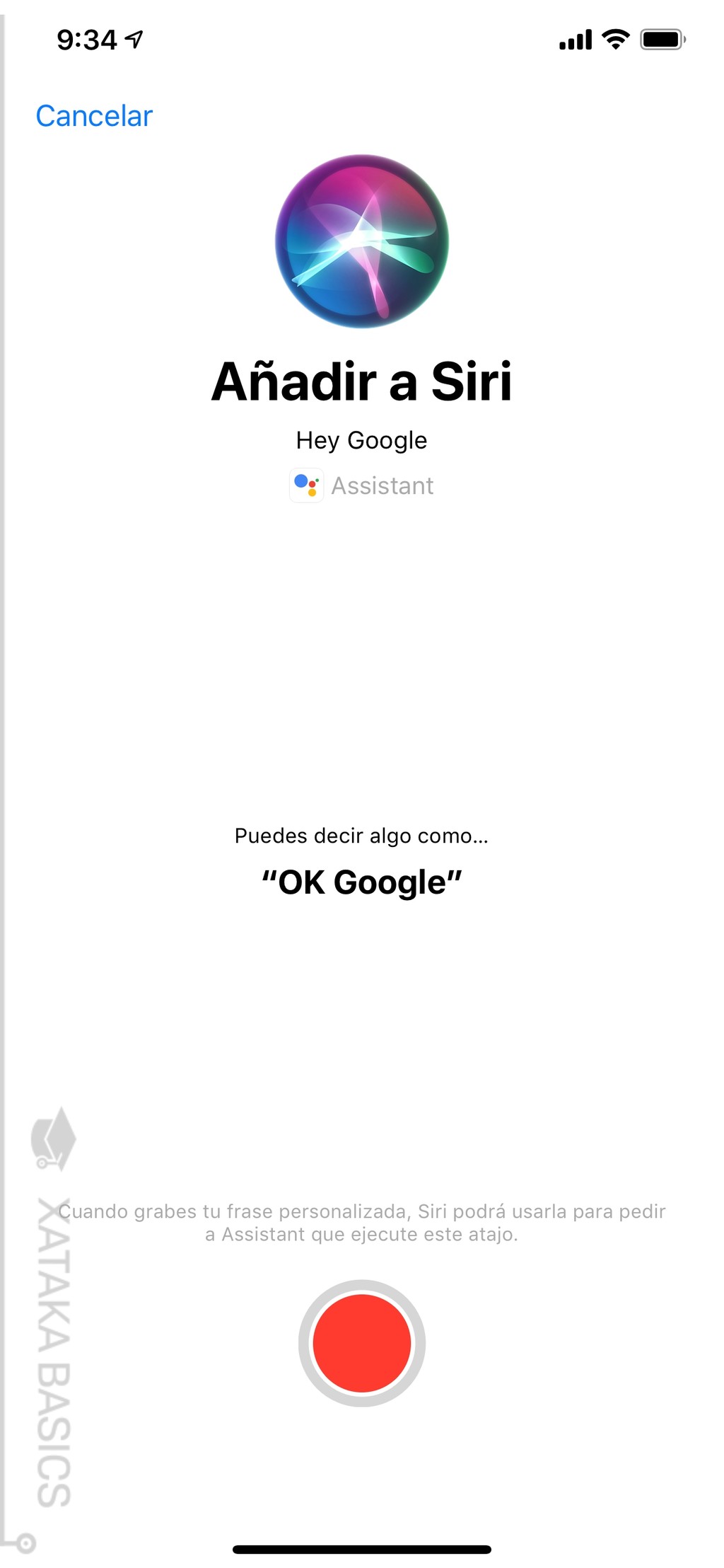 Cómo abrir Google Assistant con Siri en un iPhone