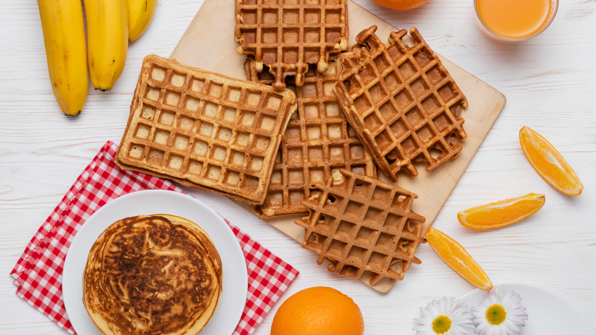 La receta más sencilla para hacer waffles sin máquina, ideal para ...