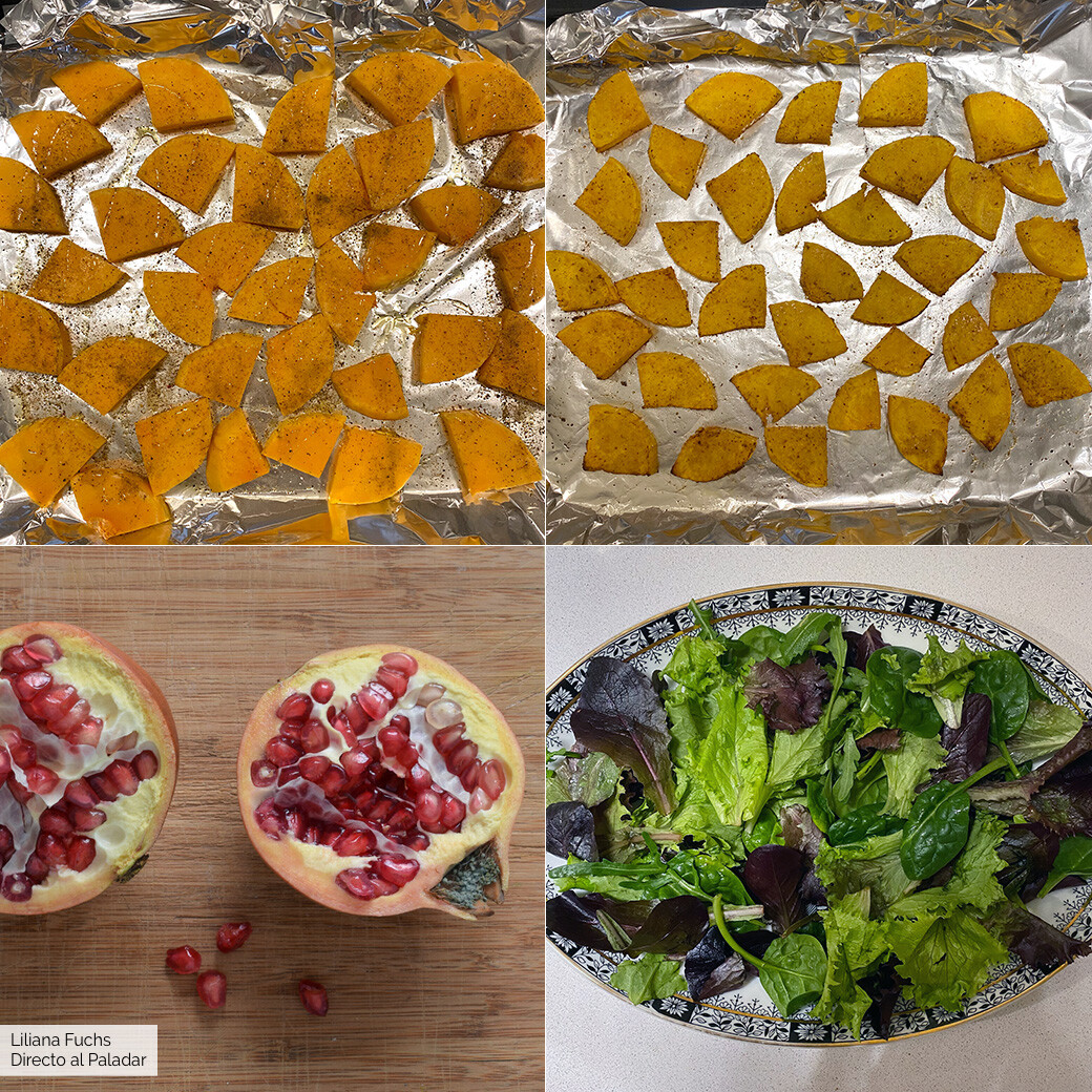 Ensalada de calabaza, remolacha y granada: receta vegana ligera y ...