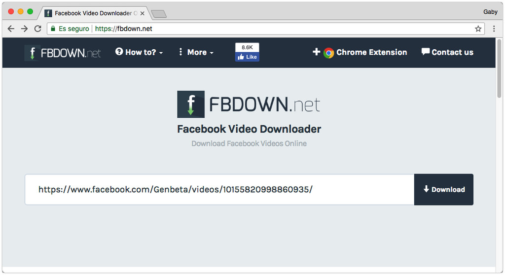 Cómo descargar vídeos de Facebook