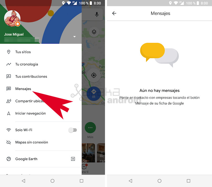 Google Maps para Android ya te permite chatear con los negocios, ya ...