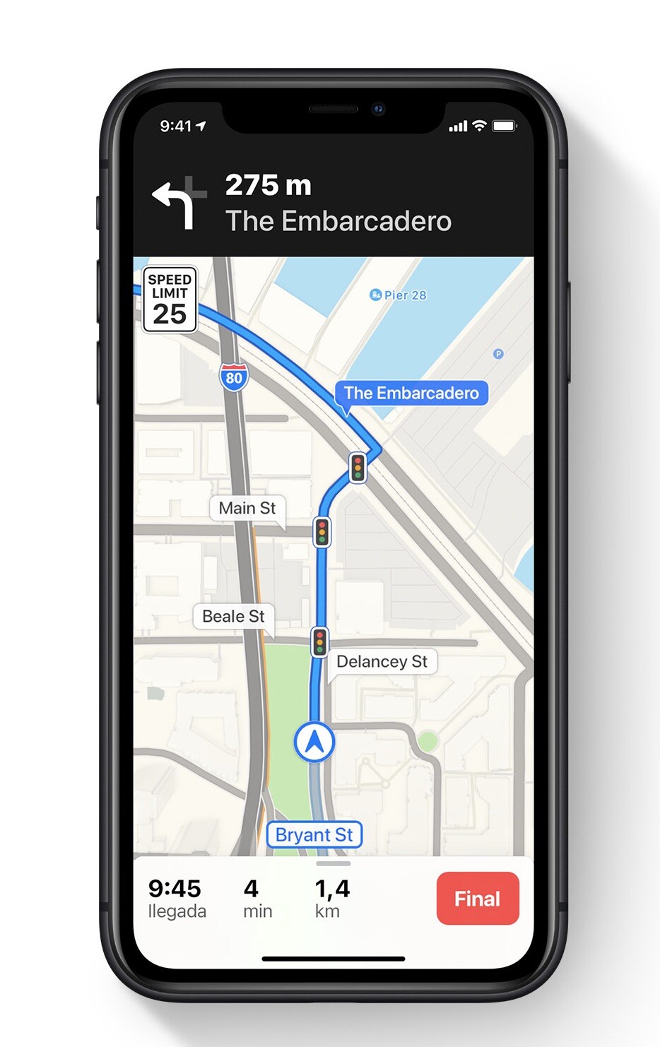 Cómo ver y usar rutas alternativas en la app Mapas en función de cómo ...