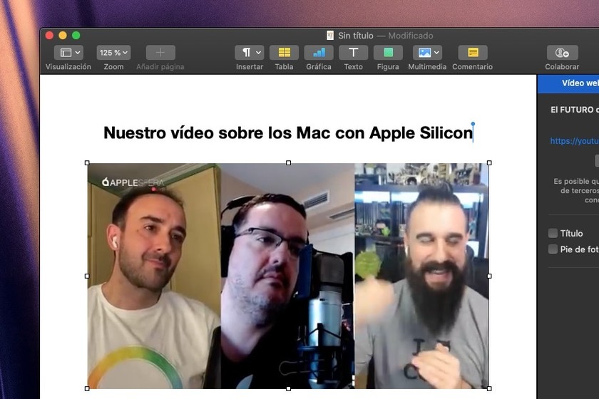 iWork para Mac estrena la inserción de vídeos de YouTube: te enseñamos cómo hacerlo
