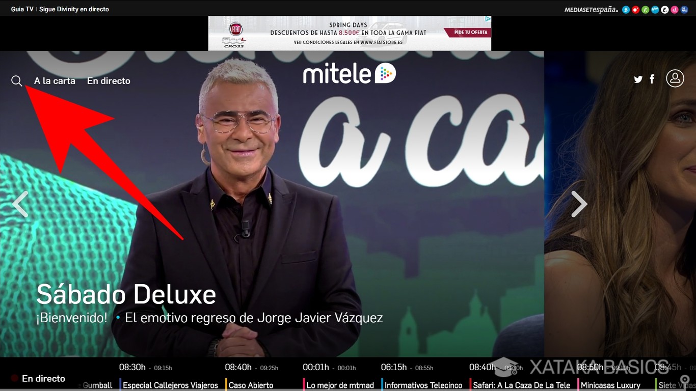 Mitele: cómo ver un programa concreto en directo o diferido