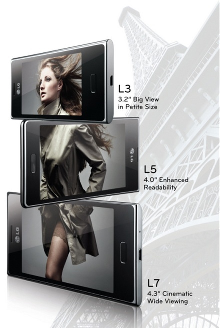 LG anuncia la línea L-Style, nuevos Optimus L3, L5 y L7