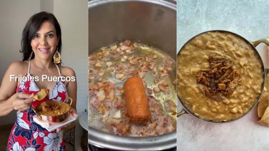 Frijoles puercos con chorizo: la receta con 1 kilo de frijoles que no ...
