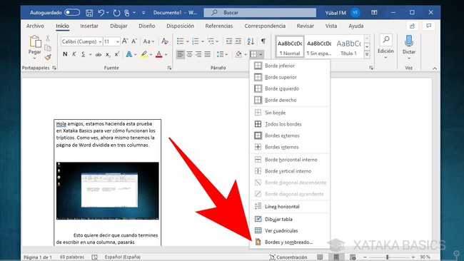 Cómo hacer un tríptico en Word