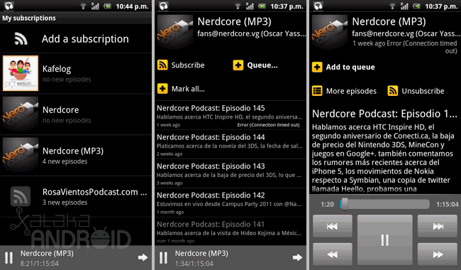 ¿Cómo escuchar podcasts desde tu Android?