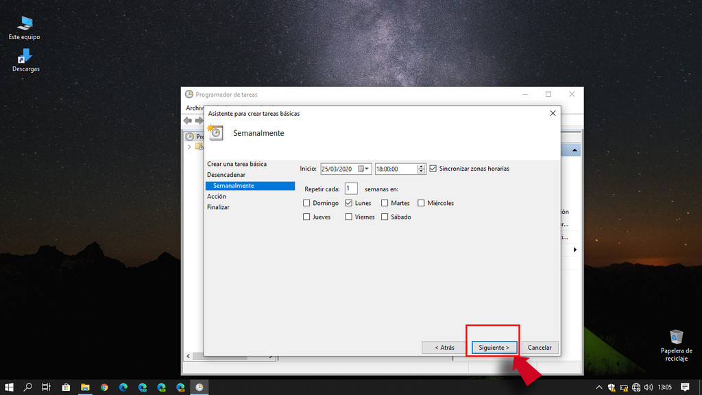 Programar el apagado del equipo en Windows 10 sin aplicaciones de ...