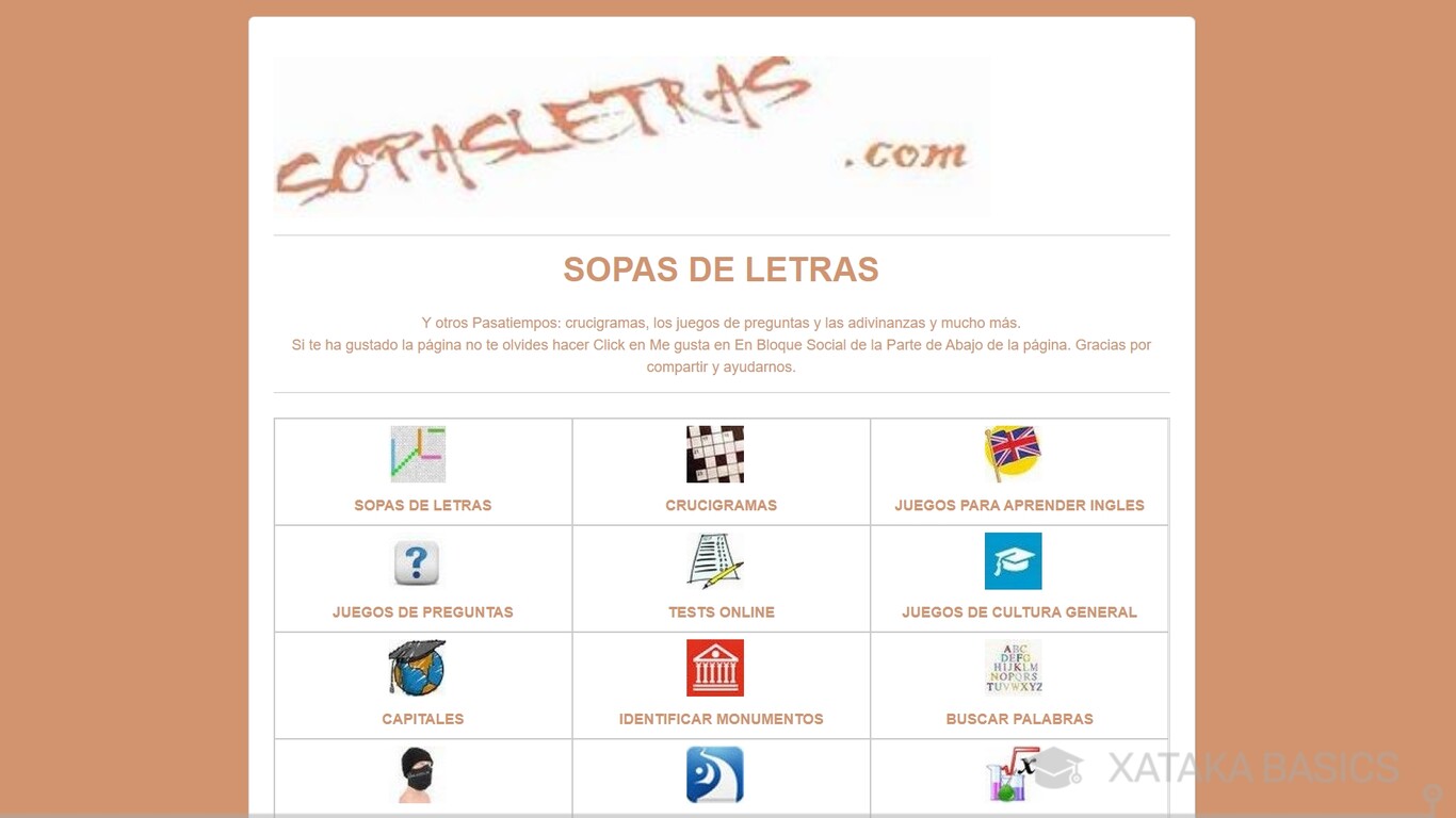 14 páginas con pasatiempos: sopas de letras, autodefinidos, sudokus y más