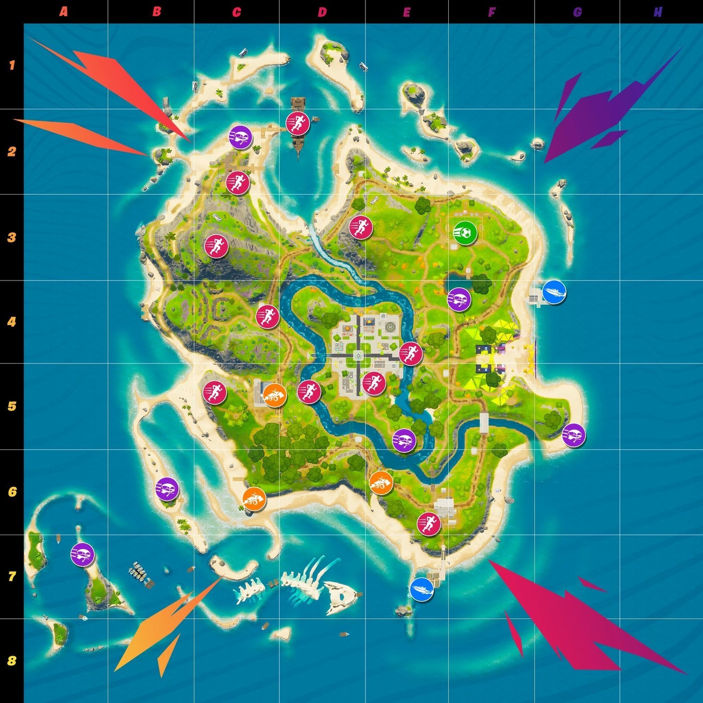 Fortnite se actualiza con un nuevo mapa con minijuegos y un modo con ...