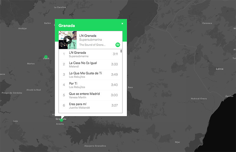 Spotify nos detalla en un mapa cuales son los gustos musicales según la ...