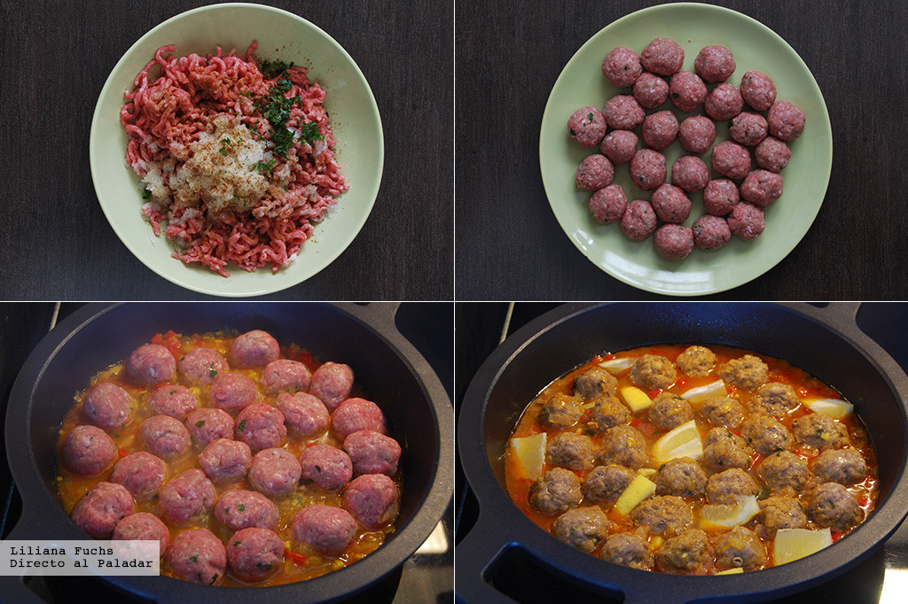 Keftas o albóndigas de ternera y limón. Receta de cocina fácil ...