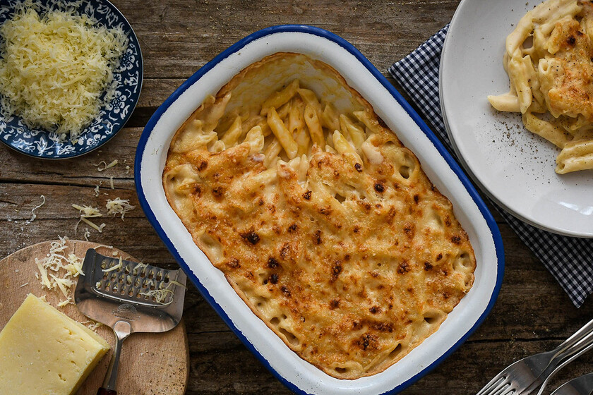 Receta de macarrones con queso al estilo americano o mac and cheese