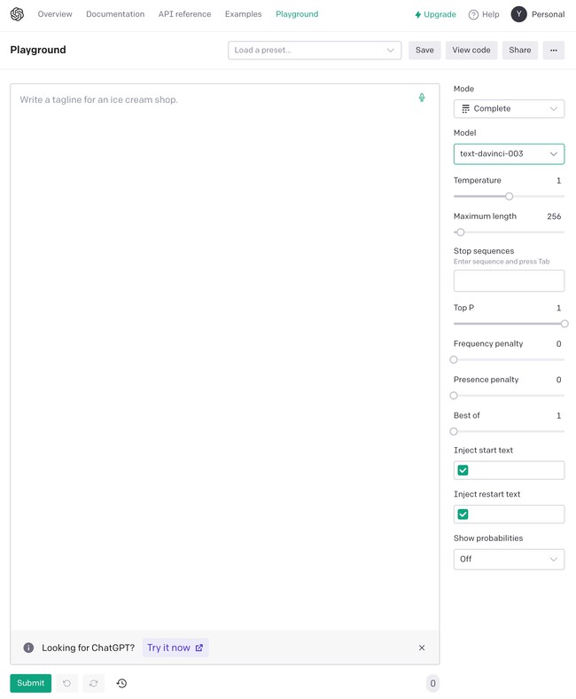OpenAI Playground: qué es, diferencias con ChatGPT y cómo usarlo