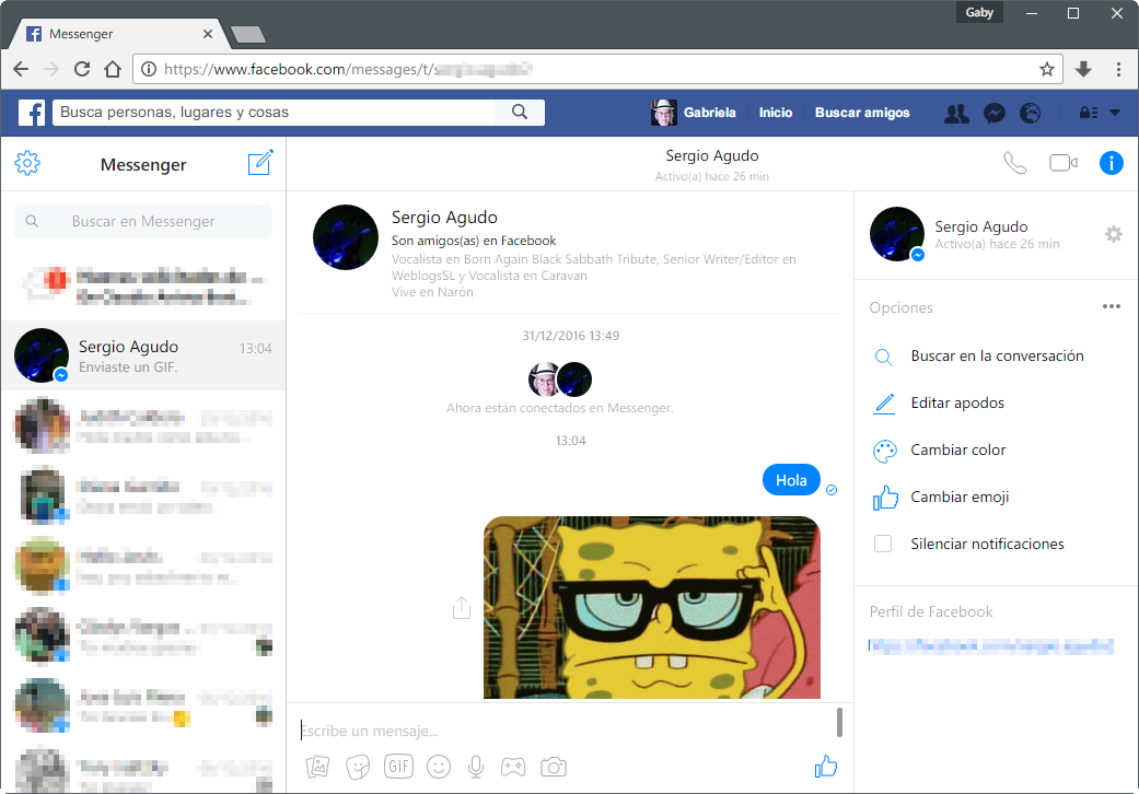 La versión web de Messenger finalmente está integrada dentro de ...