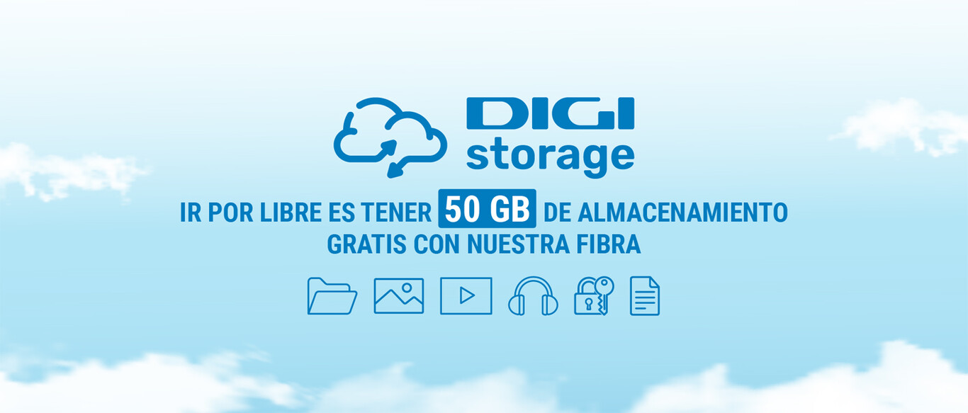 Digi ya tiene su propio Movistar Cloud: así es el nuevo Digi Storage con 50 GB gratis en la nube