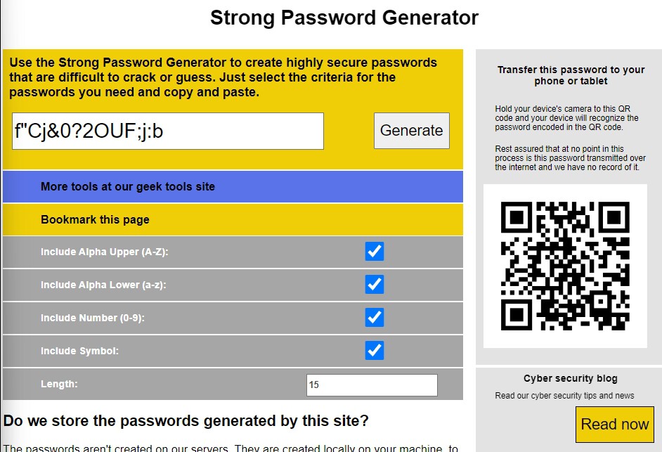 Las seis mejores webs para crear contraseñas aleatorias, seguras y fuertes