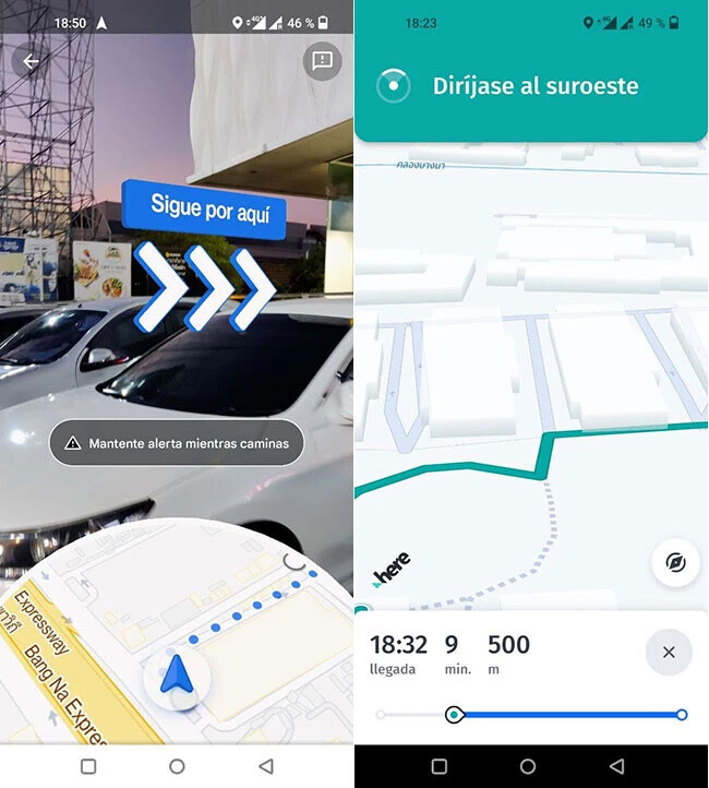 Google Maps vs Here WeGo, comparativa a fondo: ¿qué aplicación de mapas es mejor?