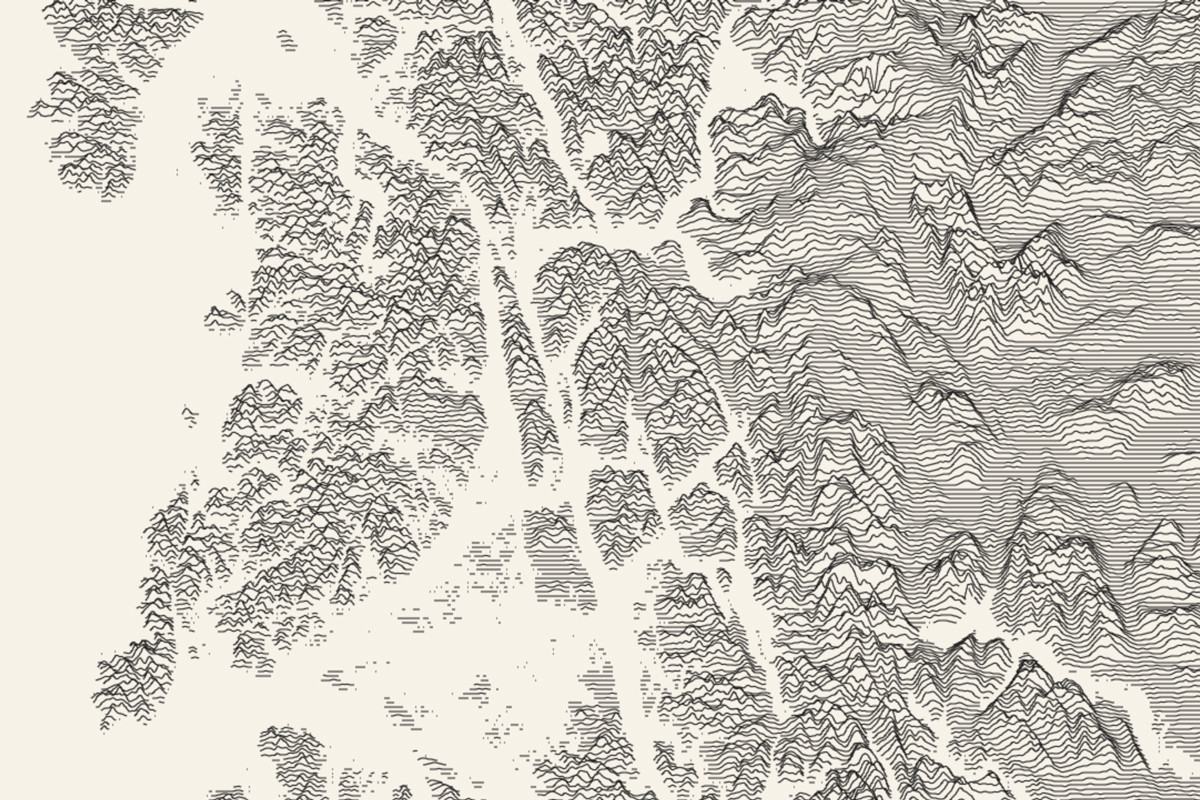 Peak Map: la aplicación que convierte en arte el relieve de cualquier ...