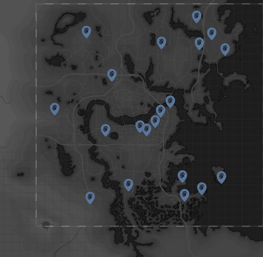 Fallout 4, mapa interactivo con todos los coleccionables - Fallout 4 ...