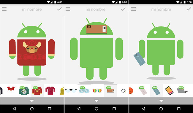Androidify recibe su ración de Navidad, con nueva ropa, complementos y ...