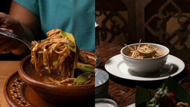 Te enseño la receta de sopa azteca con su quesito y aguacate lista en ...