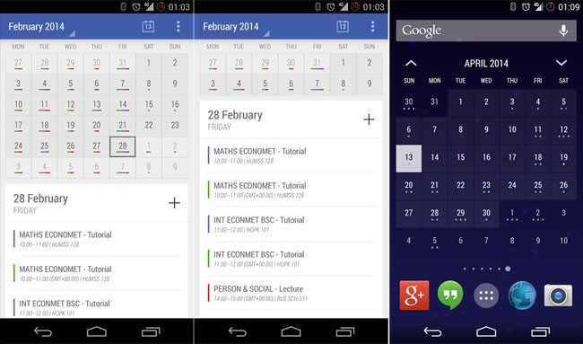 Today Calendar para Android, una versión rediseñada del calendario de ...