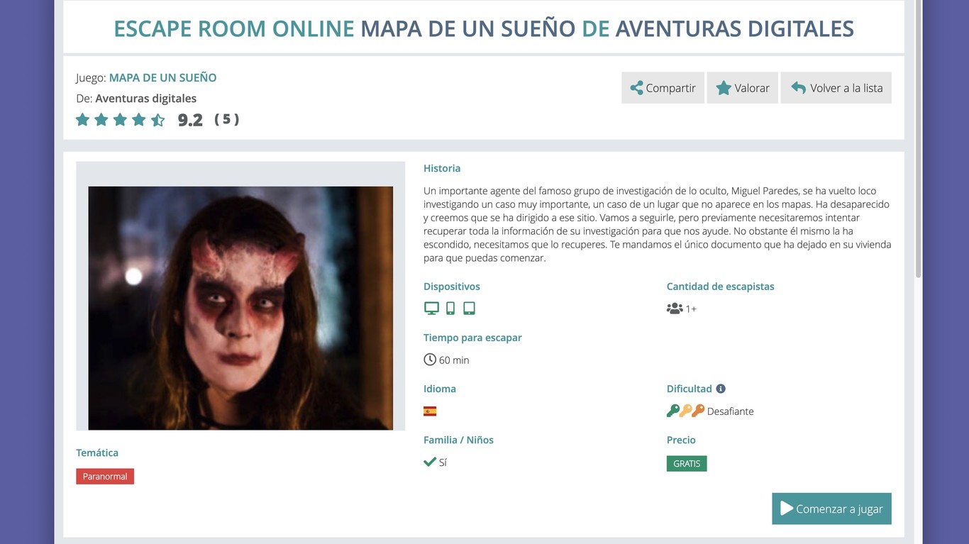 Esta web recopila más de 120 Escape Room online que podemos hacer ...