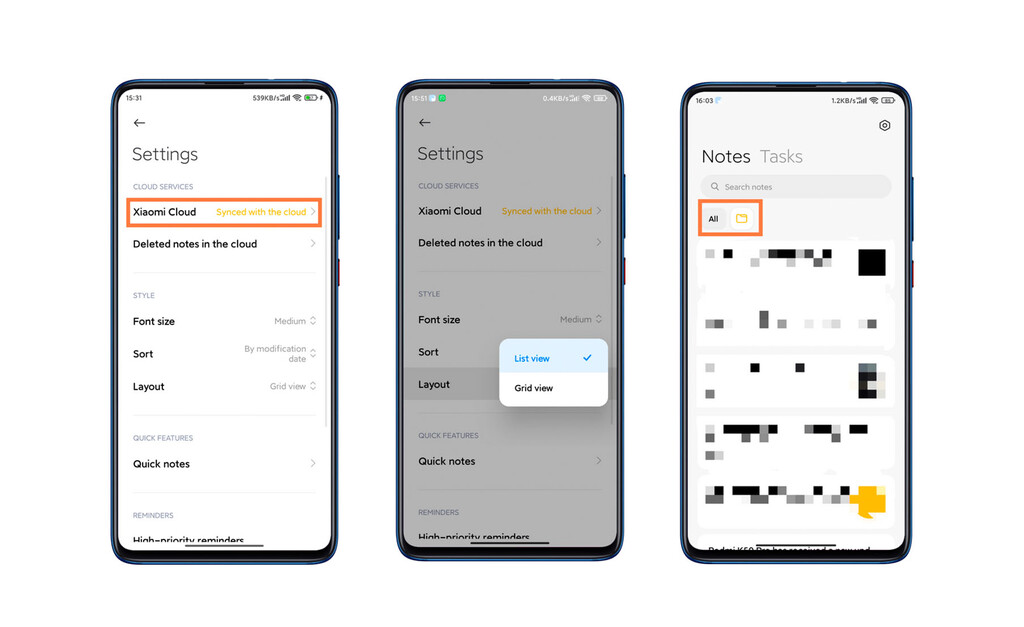 La app de notas de MIUI acaba de actualizarse incorporando nuevas ...