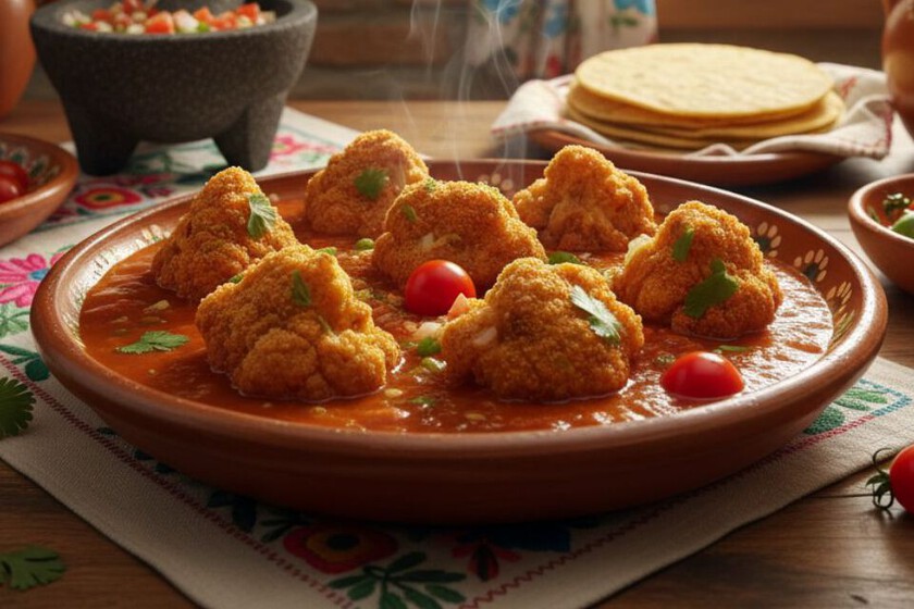 Coliflor capeada con caldillo de jitomate: el platillo casero que sabe ...