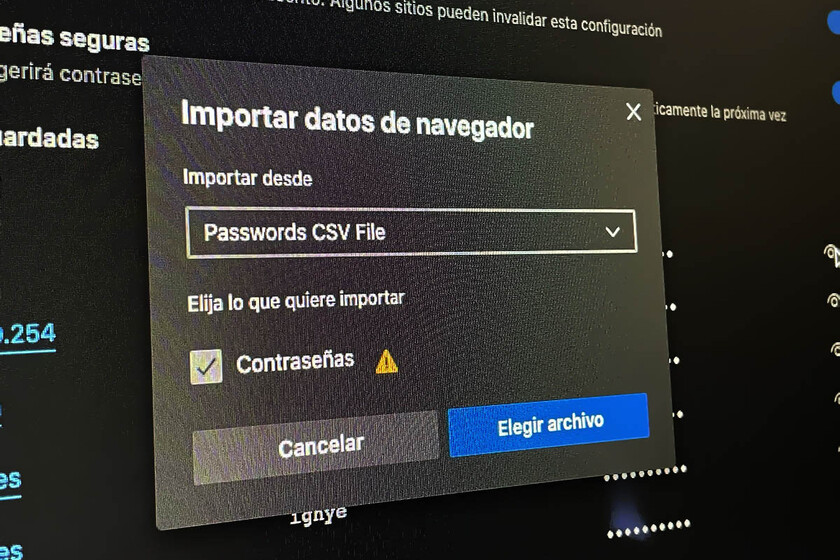 Edge mejora la gestión las contraseñas con el soporte para archivos CSV ...