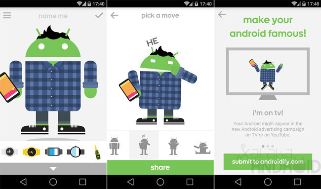 Androidify 2.0, ahora puedes crear GIFs animados y compartir tu mascota para hacerla famosa