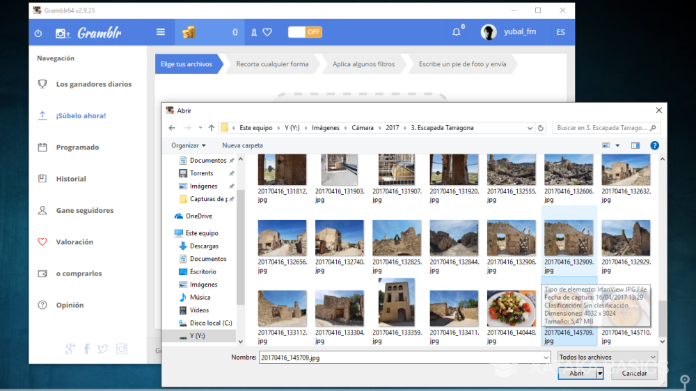Cómo subir fotos a Instagram desde tu PC con Windows 10