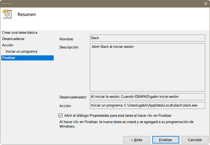 Cómo programar tareas en Windows 10
