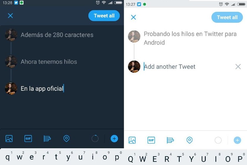 Twitter para Android permite enviar varios tuits al mismo tiempo y ...