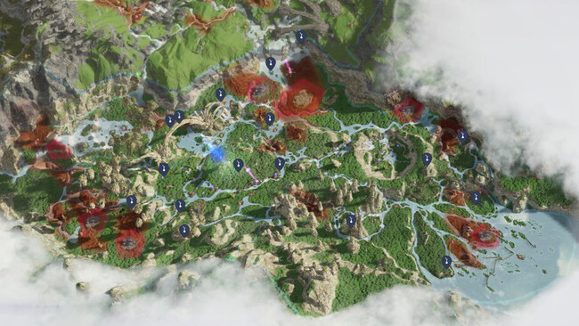 Mapa interactivo de Avatar: Frontiers of Pandora para descubrir cada ...