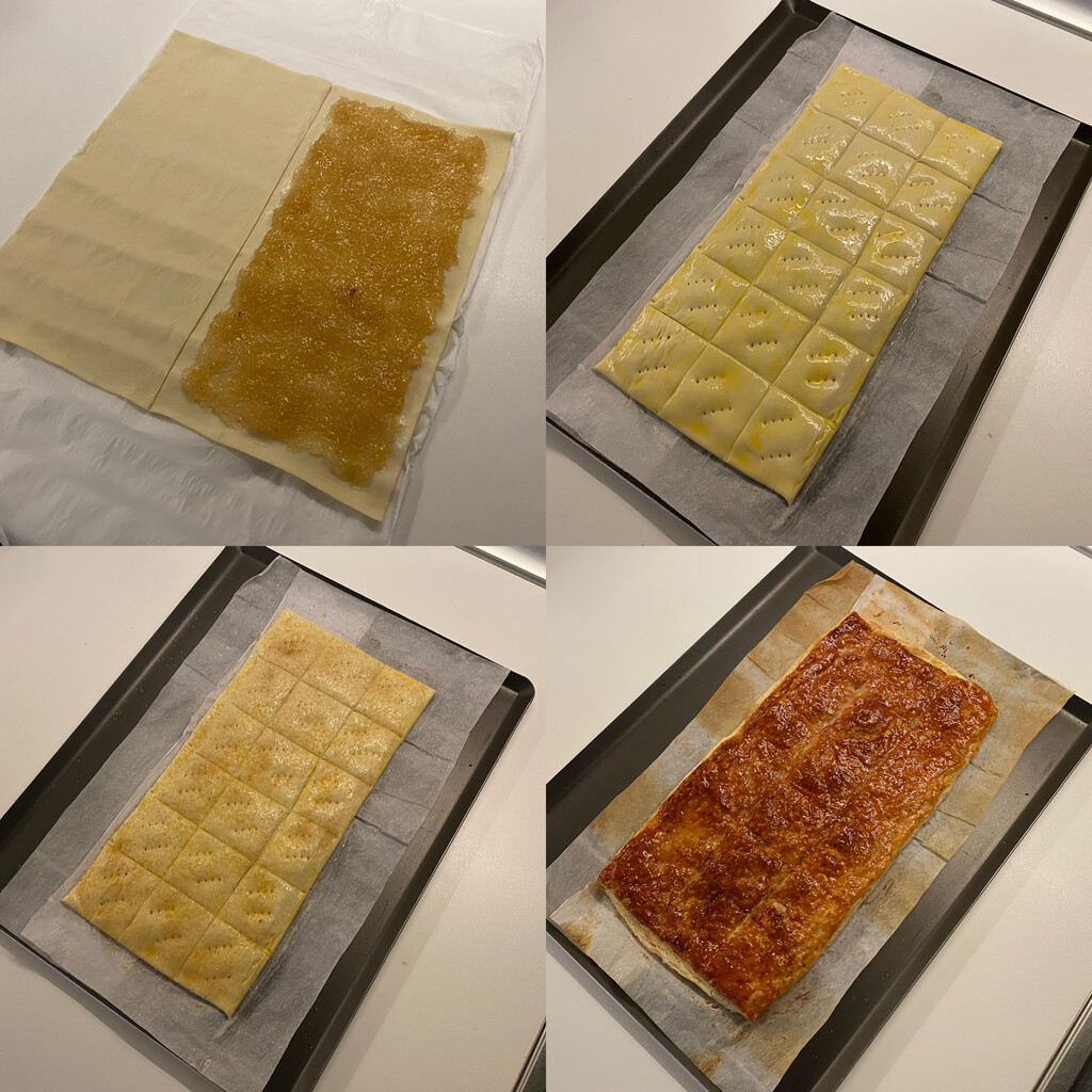 Bayonesa de hojaldre y cabello de ángel, receta de cocina fácil ...