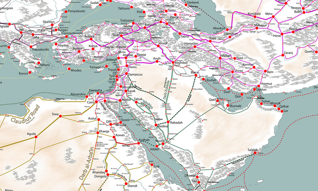 Las grandiosas rutas comerciales de la Edad Media, ilustradas en este ...