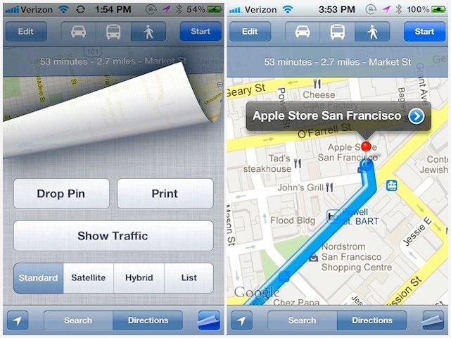 iOS 5 traerá una versión totalmente renovada de la aplicación Mapas