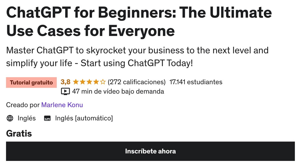 17 cursos y tutoriales de ChatGPT online y gratis para mejorar prompts y el uso de la ...