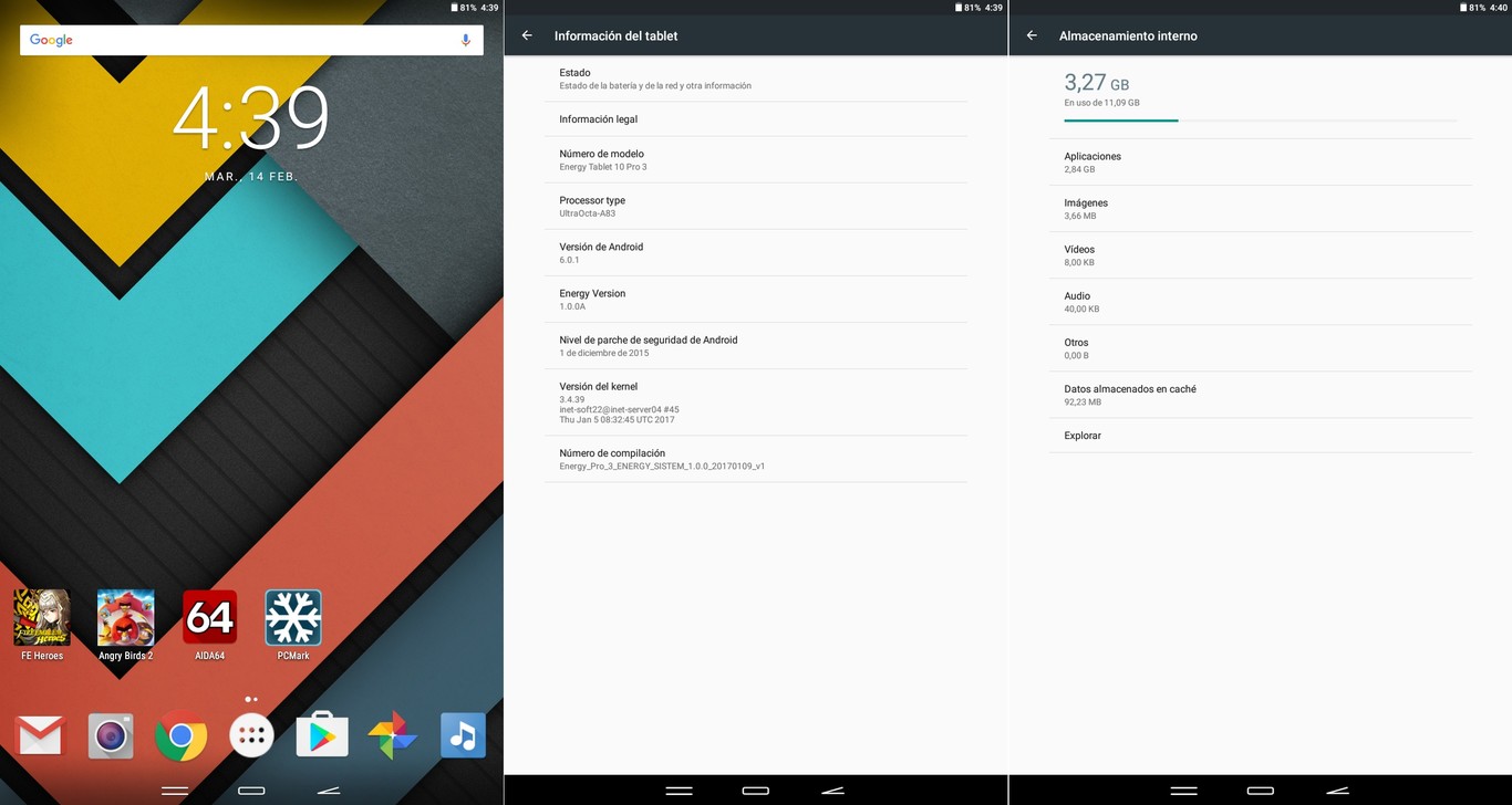 Energy Tablet Pro 3, análisis: review con características, precio y ...