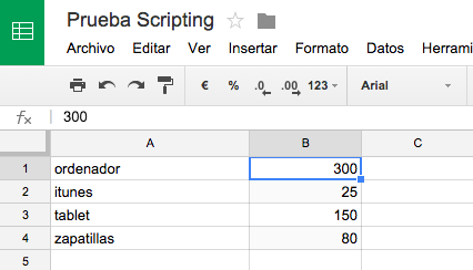 Utilizando Google Scripting con Google Docs