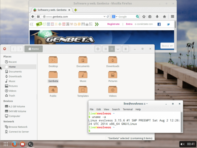 Evolve OS, nuevo proyecto GNU/Linux con un diseño cuidado y elegante