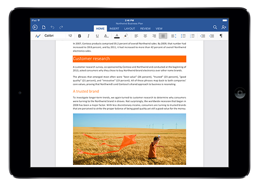 Microsoft lanza Office para iPad